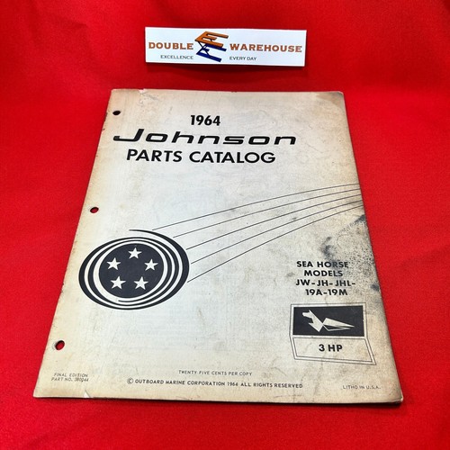 1964 Johnson Parts Catalog Sea Horse 3 HP 380044 OMC | eBay