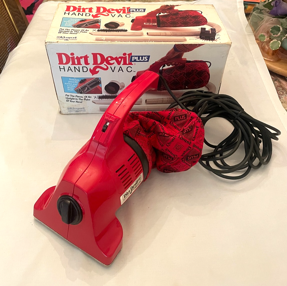 Vintage Royal Dirt Devil Plus 503 Hand Vacuum in Box with Attachments USA | eBay