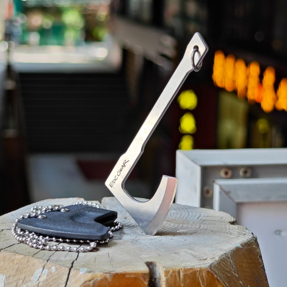 Mini Axe Hatchet Pocket Knife Camping Outdoor Hunting Tool Keychain EDC ...