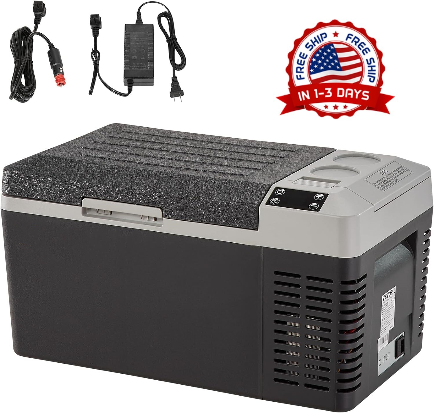 Cooler nevera para auto carro 12/24V DC y 100-240V AC mini refrigerador ...