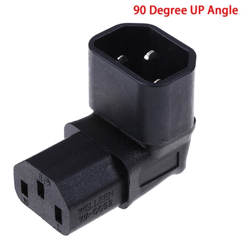 IEC 320 C14 to C13 right angle,C13 to C14 90 degree up angle3CEO | eBay ...