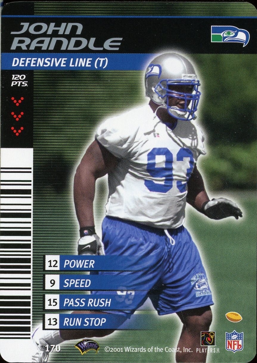 2002 NFL Showdown JOHN RANDLE SEAHAWKS #170 | eBay