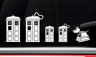 TARDIS FAMILY DOCTOR WHO Decal Vinyl Car Window Sticker ANY SIZE | eBay
