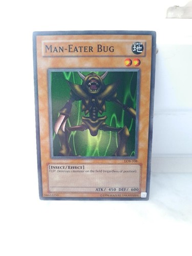 Man-Eater Bug Rare Holo Near Mint 1996 Yu-Gi-Oh! LOB-108 | eBay