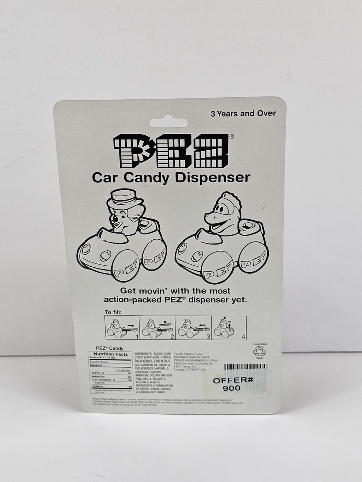PEZ Car Candy Dispenser Peter Pez Clown New Sealed 1999 | eBay