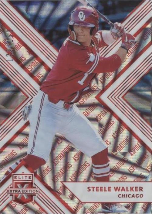2018 Panini Elite Extra Edition - Steele Walker #45 Aspirations Red ...