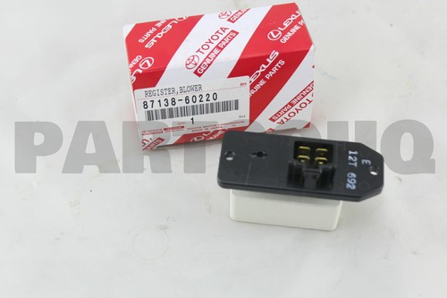 8713860220 Genuine Toyota RESISTOR, BLOWER 87138-60220 | eBay