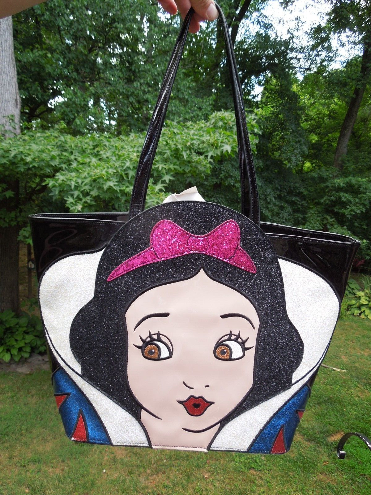 Disney Danielle Nicole Snow White Large Black Patent … - Gem