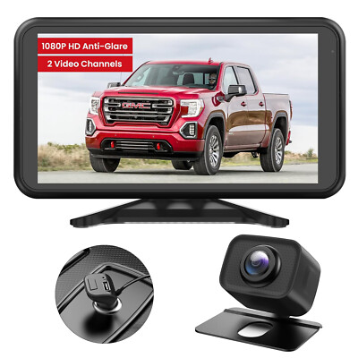 1080P Wireless Backup Rear View Camera System Car 4.8" Monitor Night ...