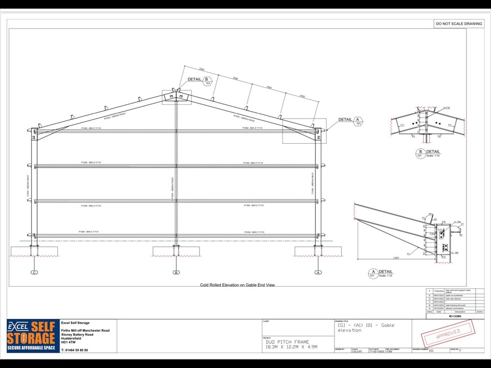 CE Steel Framed Building Portal Frame Kit Building Self Storage Farm ...