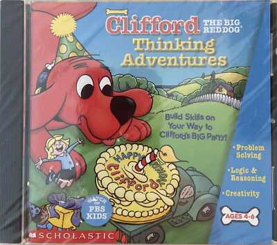 Clifford The Big Red Dog Thinking Adventures CD-ROM, Solve,Logic,Reason ...
