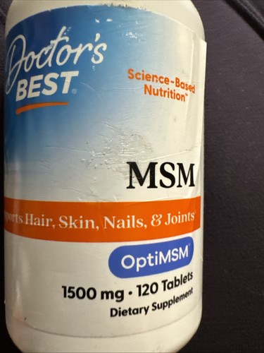 Doctors Best MSM with OptiMSM 1500 Mg 120 Tablets | eBay