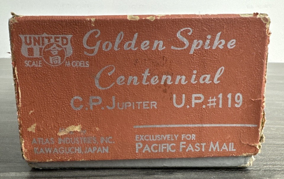 Pacific Fast Mail HO Brass Golden Spike Centennial C.P. Jupiter & UP ...
