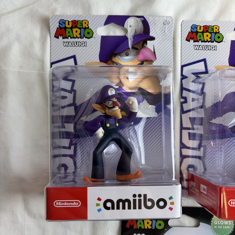 Super Mario x2 Waluigi & Boo Amiibo/Nintendo New In Box SEALED | eBay UK