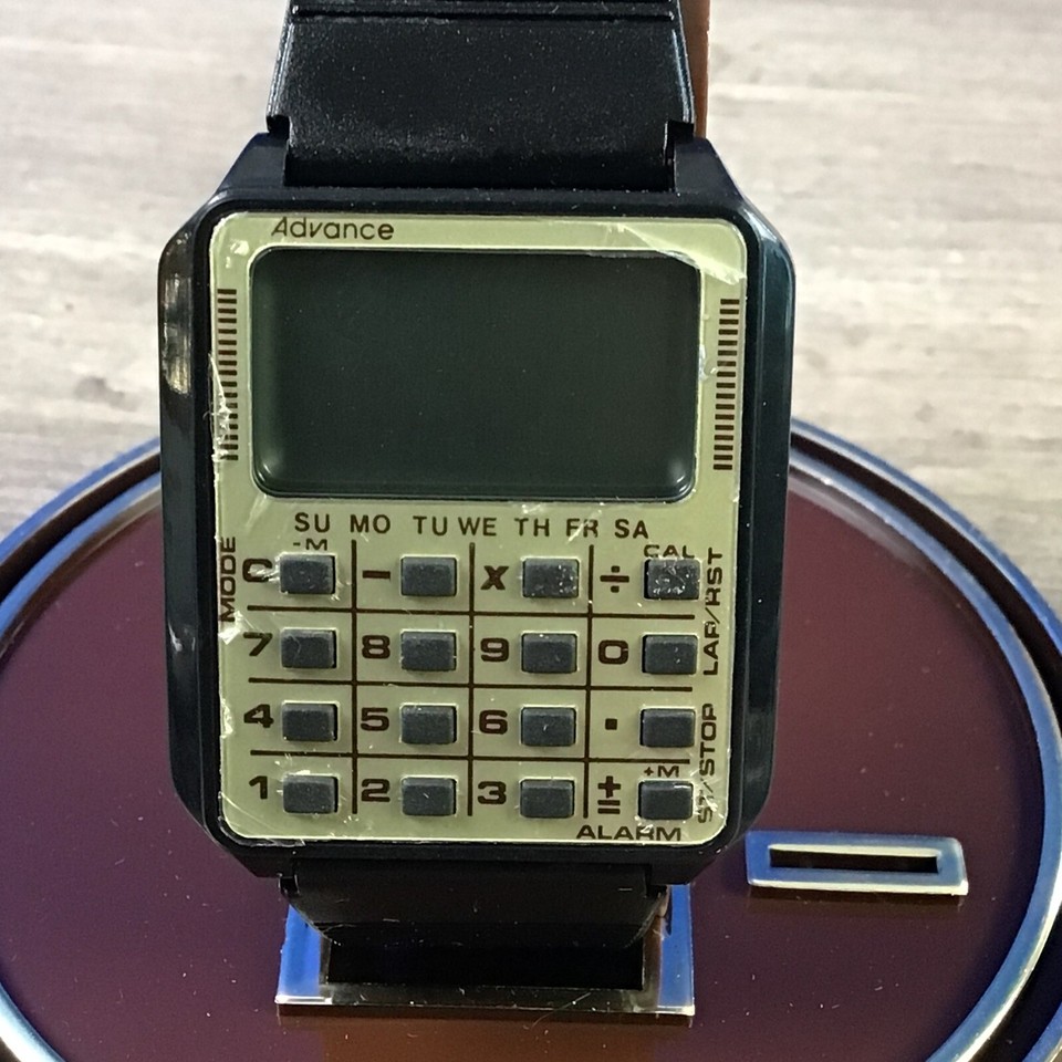 Vintage Advance L24 LCD LED calculator watch NOS | eBay