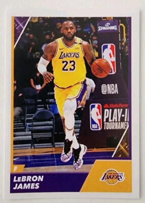 2021-22 NBA Panini Sticker - LeBron James Sticker LA Lakers | eBay