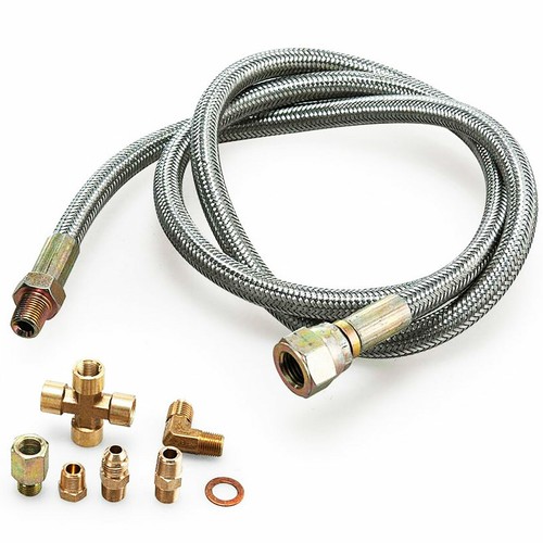 T3 T4 Oil Feed line Kit Turbo 1/8 NPT 36" Inch Braided Stainless Steel ...