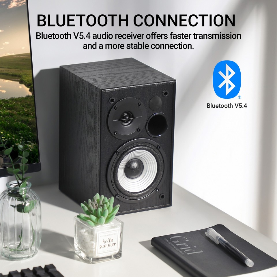 Edifier R990BT 2.0 Active Multimedia Speakers Bluetooth Bookshelf ...