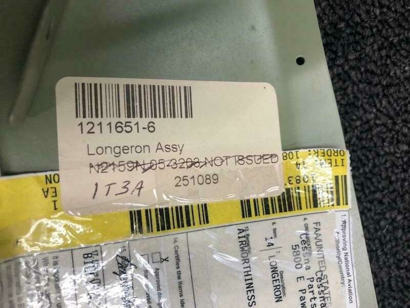 LONGERON ASSY P/N 1211651-6 NEW 8130 # 27212 | eBay