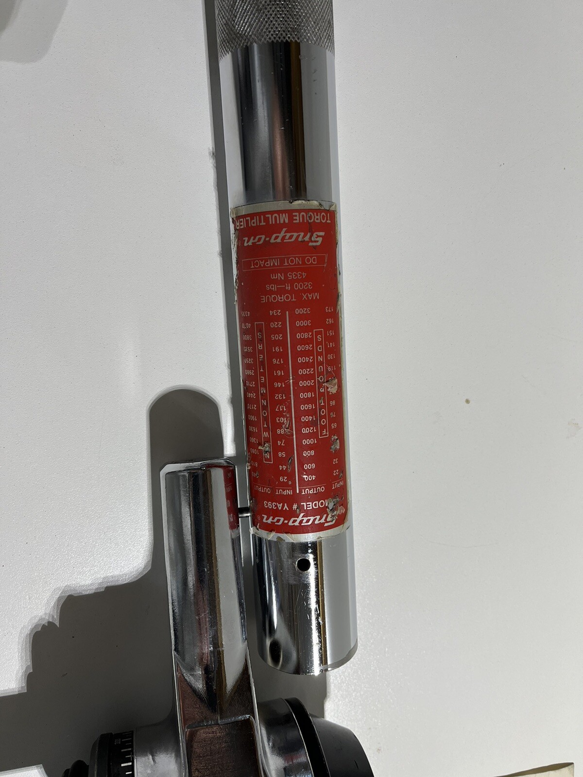 SNAP-ON "NEW* 1" DRIVE YA393 3 200 FT/LBS TORQUE MULTIPLIER COSTS for ...