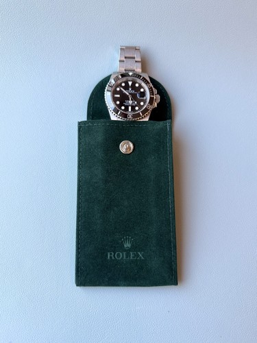 Authentic ROLEX Green Suede Travel Pouch (3pk) - Service Care Sleeves ...