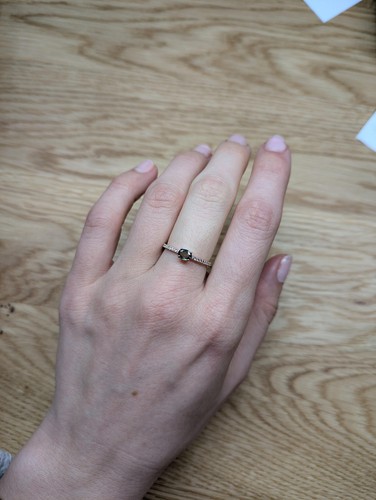 Fine Alexandrite Ring w Natural Diamond Accents in 14K Solid Gold | OV ...