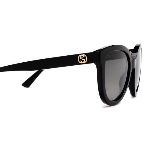 NEW Gucci Sunglasses GG1315S 002 Shiny Black/Grey Polarized Women ...