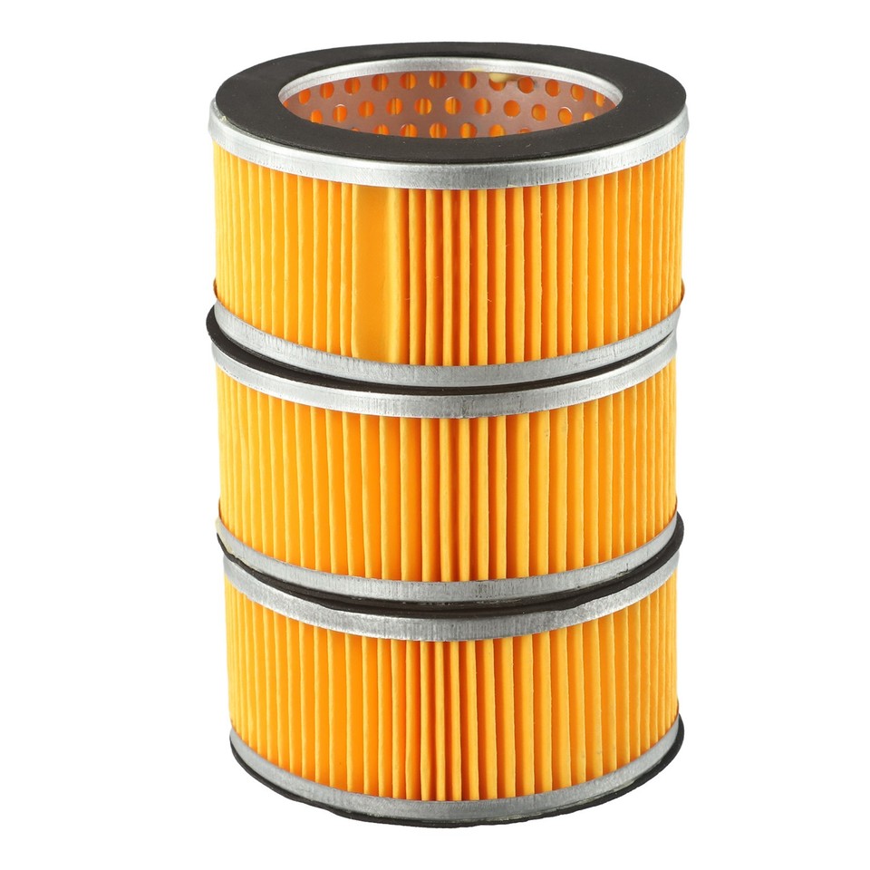 3pcs Cylinder Shape Inside Dia Air Compressor Element Filter Assembly ...