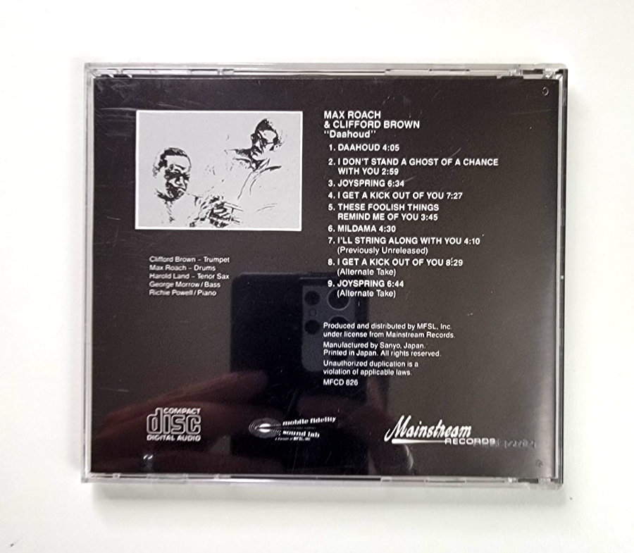Max Roach Clifford Brown Daahoud MFSL Original Master Recording CD ...