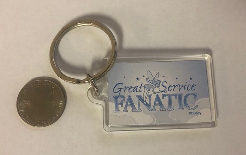 Disney Great Service Fanatic Plastic Key Ring Keychain | eBay