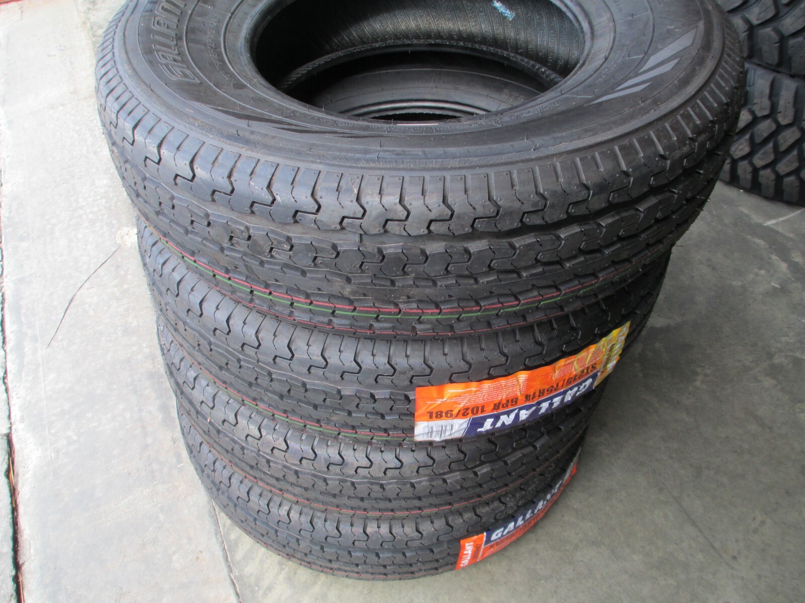 4 New ST 215/75R14 Gallant Radial Trailer Tires 6 Ply 2157514 75 14 R14 ...