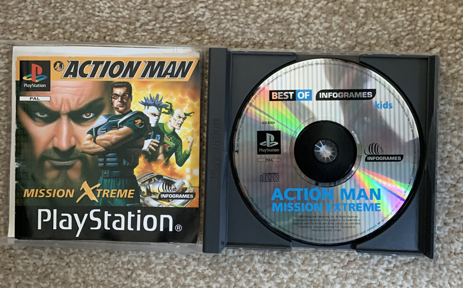 29030 Action Man Mission Xtreme - Sony Ps1 PlayStation 1 (1999) SLES ...