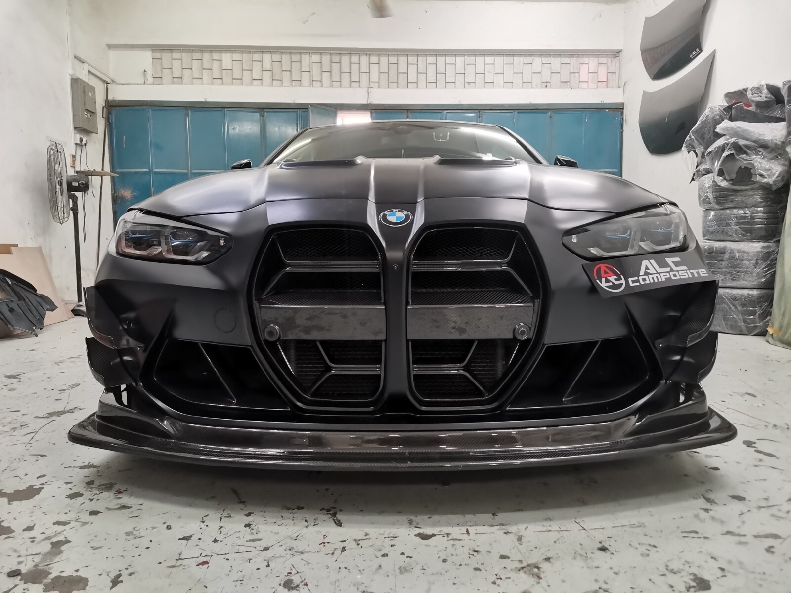 FIT FOR BMW DRY CARBON FRONT LIP W undertray diffuser G80/G82/G83 M4 M3 ...