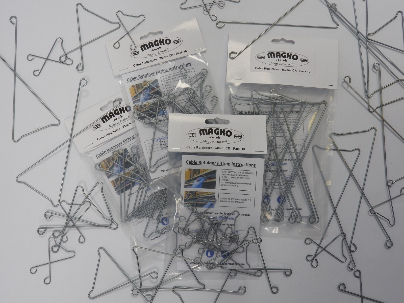 TRUNKING CABLE RETAINER WIRE SPRINGS - | Grelly UK