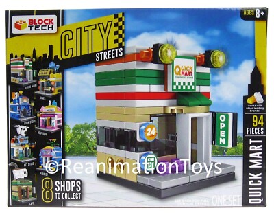 Block Tech City Streets Downtown Building Quick Mart VP Convenience ...
