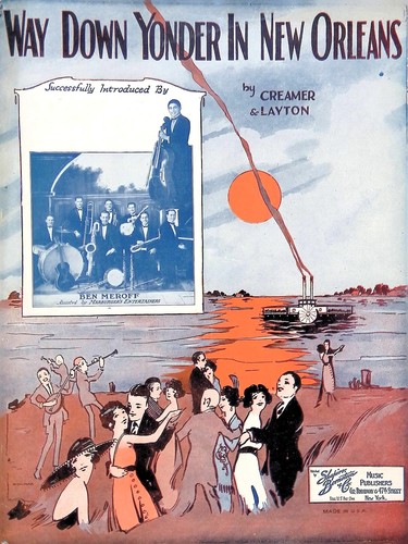 Way Down Yonder In New Orleans Sheet Music Ben Meroff Marburger's Entertainers | eBay