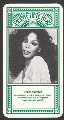 Donna Summer Disco Music 1981 NBC TV Series Studio Card | eBay