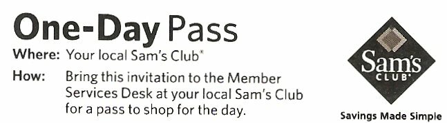 Sam's Club One-Day Pass - Visit Any Location Without Paying Membership ...