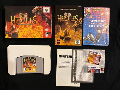 Hercules: The Legendary Journeys (Nintendo 64, 2000) Box Manual ...