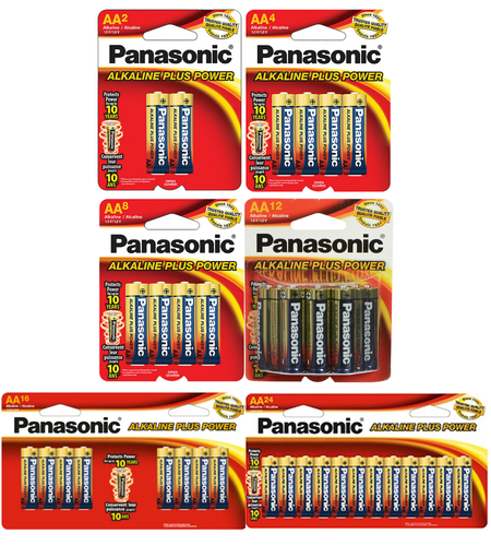 Panasonic AA Alkaline Plus Power Battery (2 - 24 Pack) | eBay
