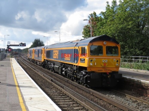 PHOTO (2) CLASS 59 59003 + 73962 + 73963 PASSES BASINGSTOKE 18/09/15 ...