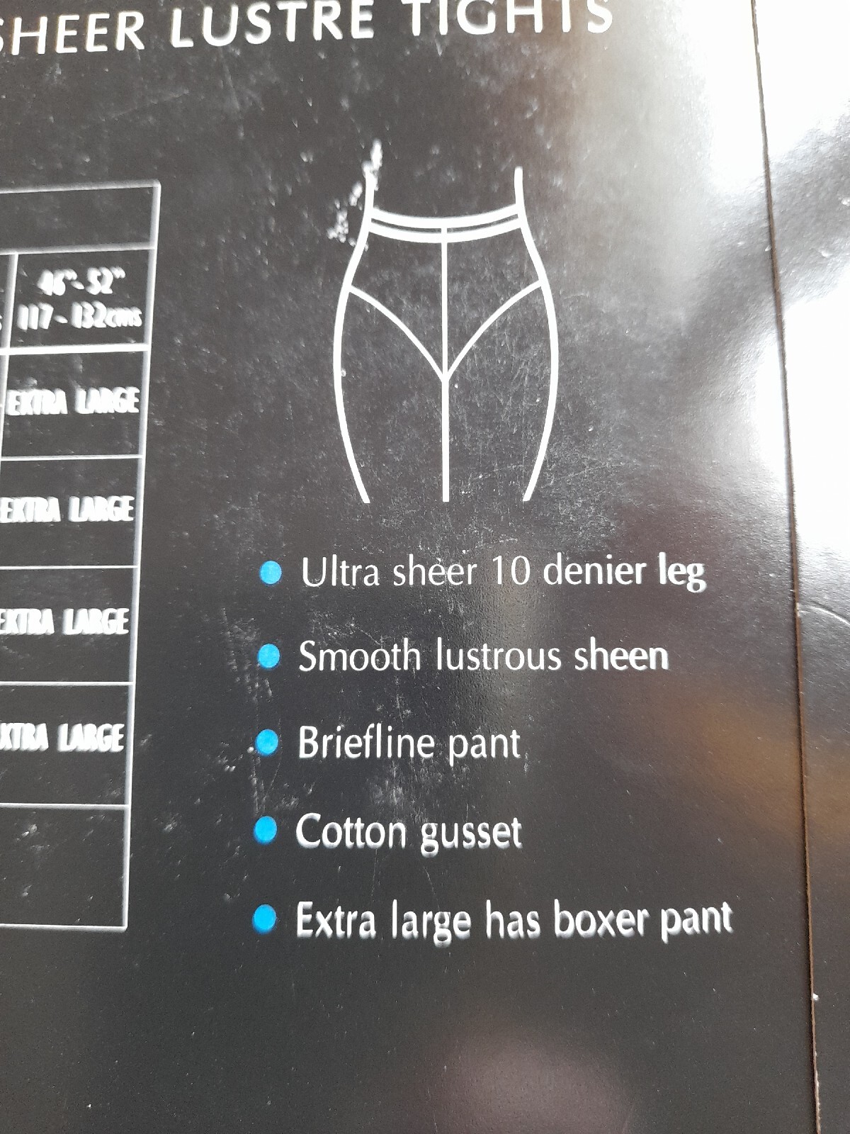 CHARNOS Sheer Lustre 10 Denier BLACK Tights Size Small | eBay UK