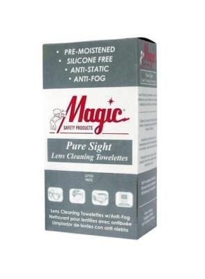 Magic Safety Lens Cleaning Towelettes Anti-fog & Anti-Stati 100/Box ...