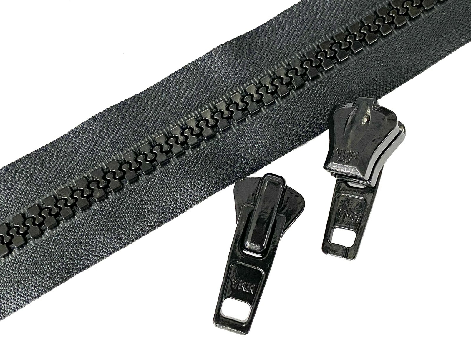 YKK Continuous Zipper Chain -Vislon Molded #5 or #10 with Plastic ...
