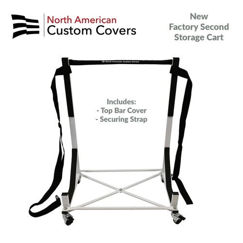 Heavy-Duty Hardtop Stand Storage Trolley Cart Rack & Securing Strap ...