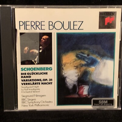 SCHOENBERG Die Gluckliche Hand, Variations, Verklarte PIERRE BOULEZ ...