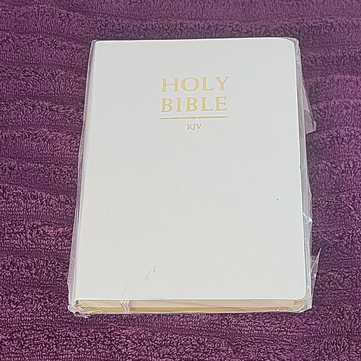 White Holy Bible Cover