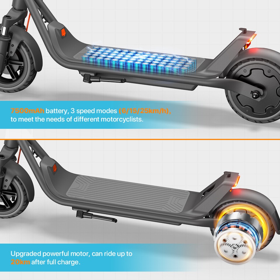 Adult Foldable Electric Scooter 16mph Max Speed E Scooter +App Brand ...