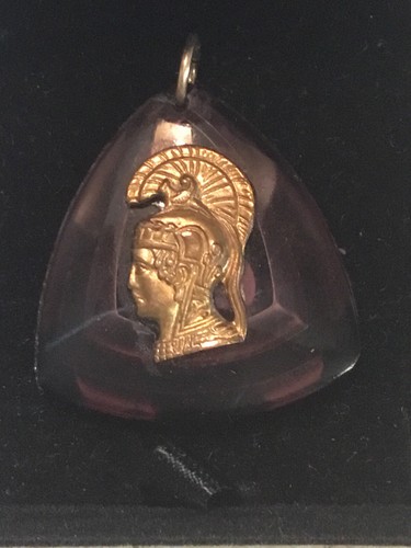 XXX RARE WW2 US Army Military WAC PURPLE GLASS PENDANT | eBay