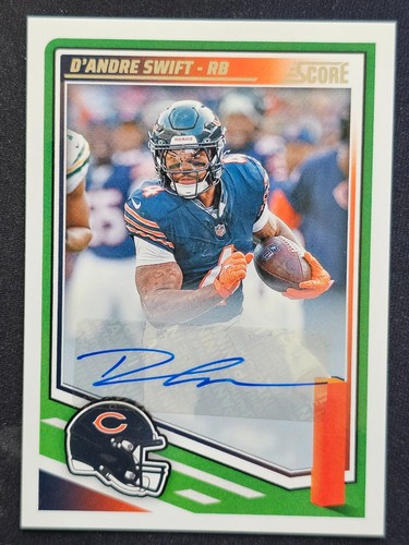 2025 Score Football D'Andre Swift AUTO Chicago Bears Autograph #295 | eBay